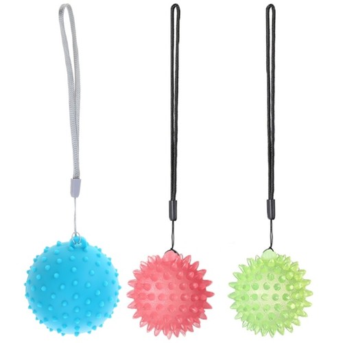 Hand Grip Ball Spiky Massage Ball Trigger Point Trainer Finger Carpal ...