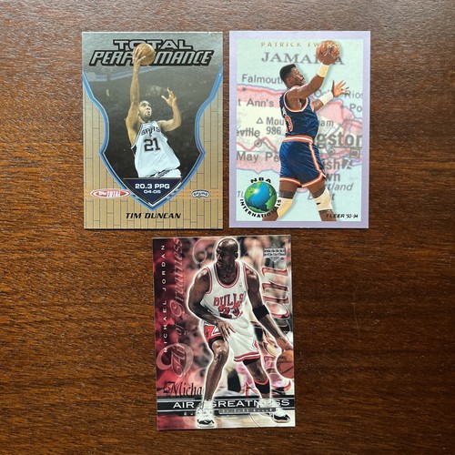 (3) Basketball HOF Lot Michael Jordan Tim Duncan Patrick Ewing | eBay