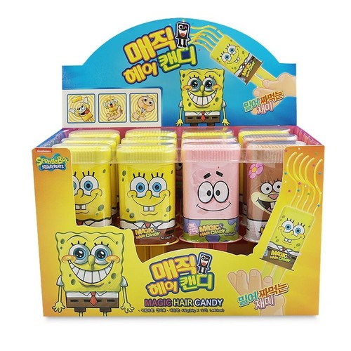 SpongeBob Magic Hair Candy 36g x 12 pieces K Snack Tracking Number NEW ...