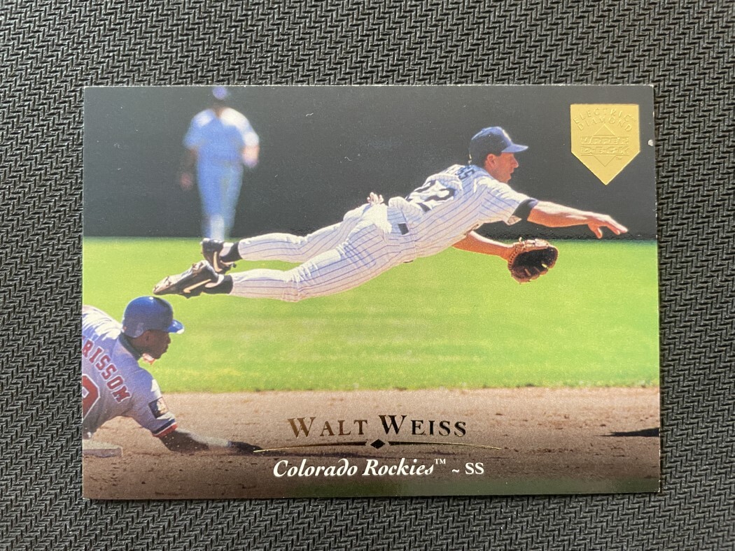 Walt Weiss 1995 Upper Deck #413 Electric Diamond Gold Price Guide ...