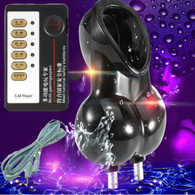 E-stim Shock Ball Scrotum Bag Ball Stretcher Cage Pouch Enhancer Ring Time Delay | eBay UK