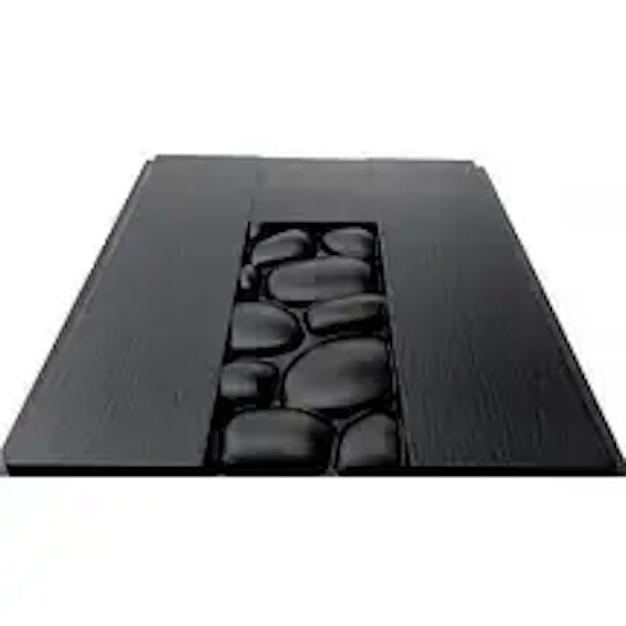 2pcs Panels Wall ABS Stone Art Plastic Mold Decor 3D Plaster Tile Form ...