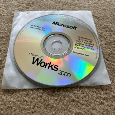 Microsoft Works 2000 Disc | eBay