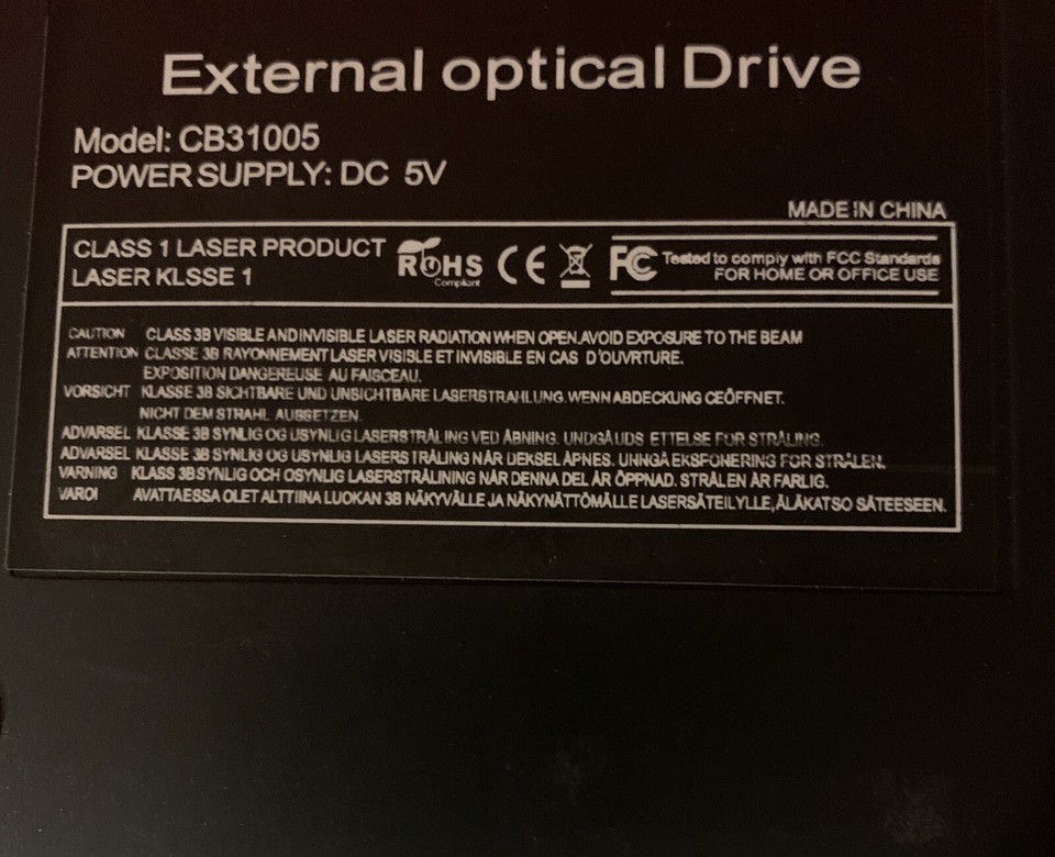 External Optical Drive DVD Disc CB31005 USB Slim Drive | eBay