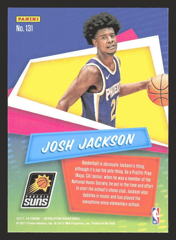 2017 Panini Revolution #131 Josh Jackson Phoenix Suns 35% off 4+ | eBay