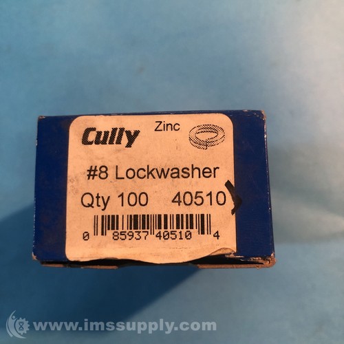 Cully 40510 Box of 100 #8 Split Lockwashers, Zinc Plated FNFP | eBay
