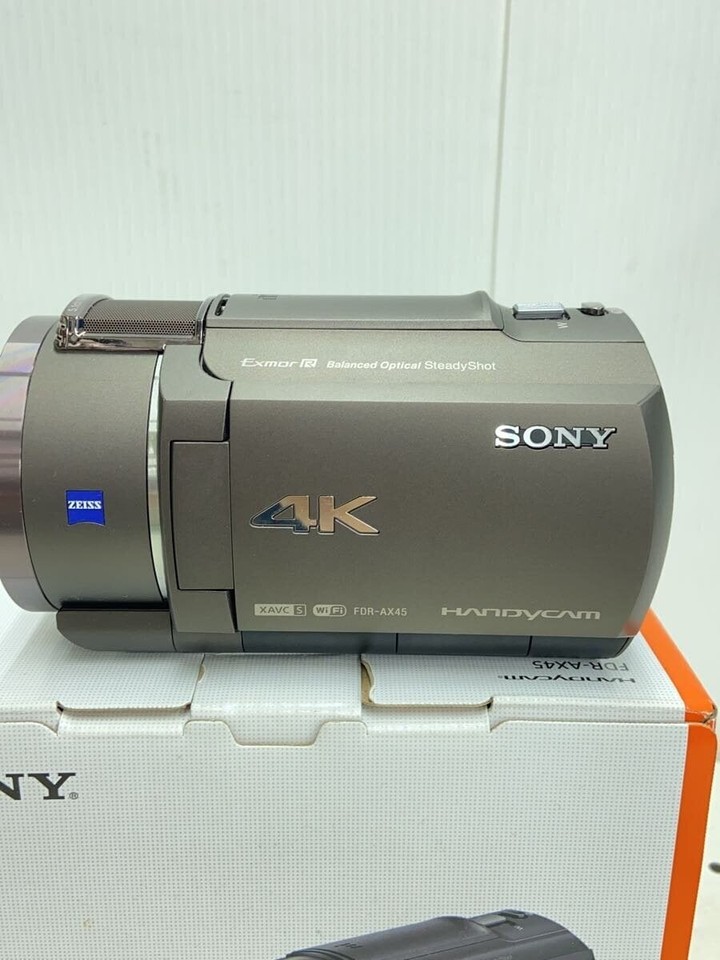 SONY FDR-AX45 TI Sony Video Camera FDR-AX45 4K 64GB Optical 20x Bronze ...
