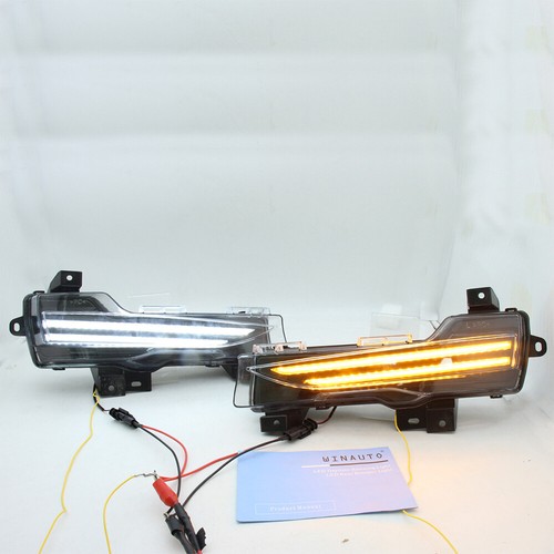 DRL Front Bumper LED Fog Lamp Daytime Running Light For Model 3 2017 ...