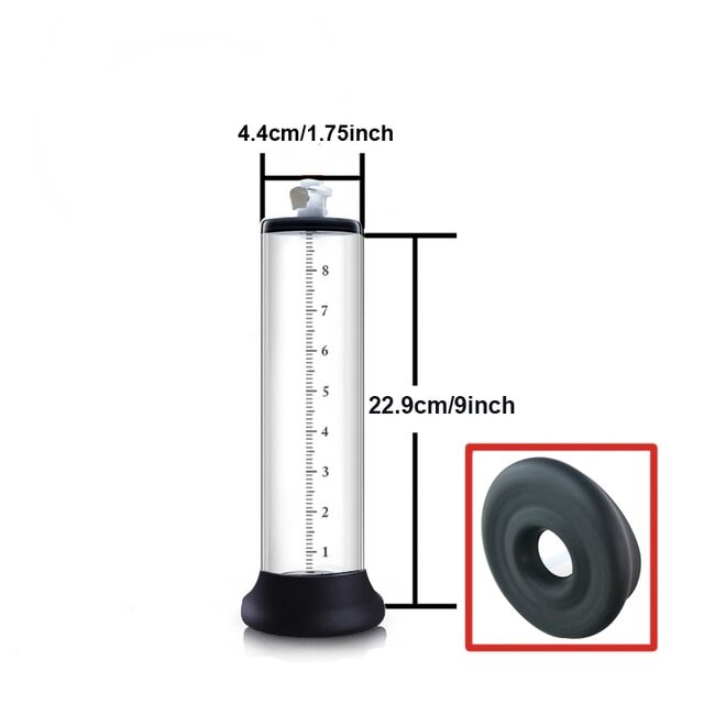 Cylinder for LeLuv Penis Vacuum Pump Enlargement 9"or 12" Length/Girth ...