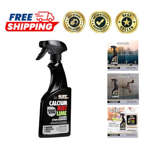 Gentle Salt-Based Calcium Rust Remover Spray - 16oz Multi-Surface ...