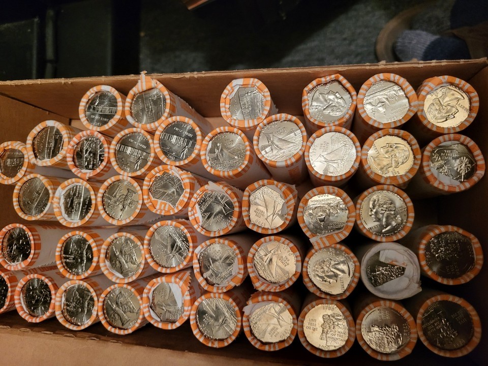 (10) Qty 1999-2008-D State Quarter Rolls Your Choice Bank Wrapped ...
