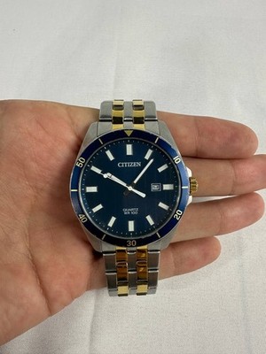 Citizen G111-S114365 Quartz Blue Dial Two-tone Men's Watch | eBay