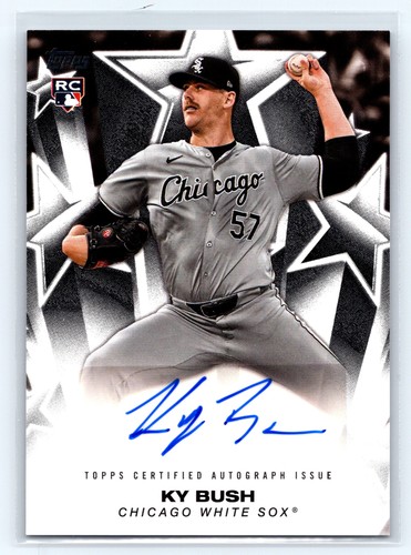 2025 Topps Ky Bush Baseball Stars Autographs #BSA-KB AU,RC Rookie White ...