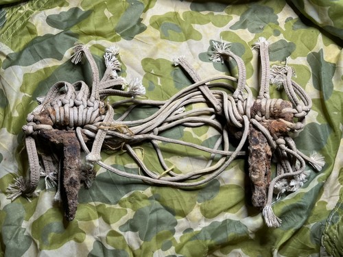 US Paratrooper T5 Chestpack Reserve Parachute Buckles Risers Set Relic ...