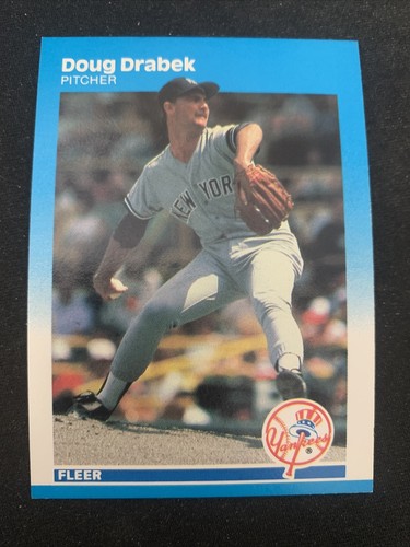 1987 Fleer Rookie RC Card #96 Doug Drabek New York Yankees NmMt Free ...