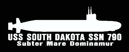 USS SOUTH DAKOTA SSN 790 Silhouette Decal U S Navy USN Military S001 | eBay