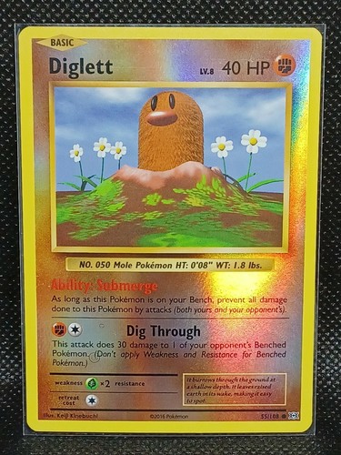 Pokemon TCG - Diglett 55/108 XY Evolutions Reverse Holo Card - NM | eBay