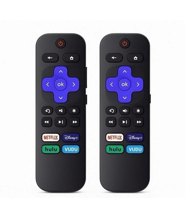 2pack Remote Control Replacement for All Roku TV TCL/Hisense/Onn Roku ...