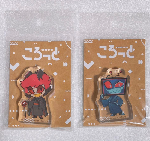 Hazbin Hotel Vox & Alastor Mini Acrylic stand figure set Japanese ...