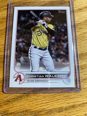 Christian Walker 2022 TOPPS SERIES 1 Base #75 Arizona Diamondbacks Near ...