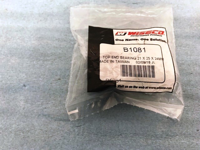 WISECO B1081 WRIST PIN ROD PISTON TOP END NEEDLE BEARING 21mm 25mm 23 ...