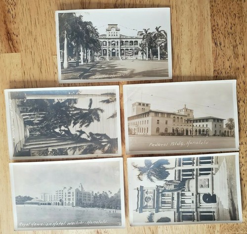 c1907-1915 RPPC 5 Postcard Lot of Honolulu Hawaii NOKO | eBay