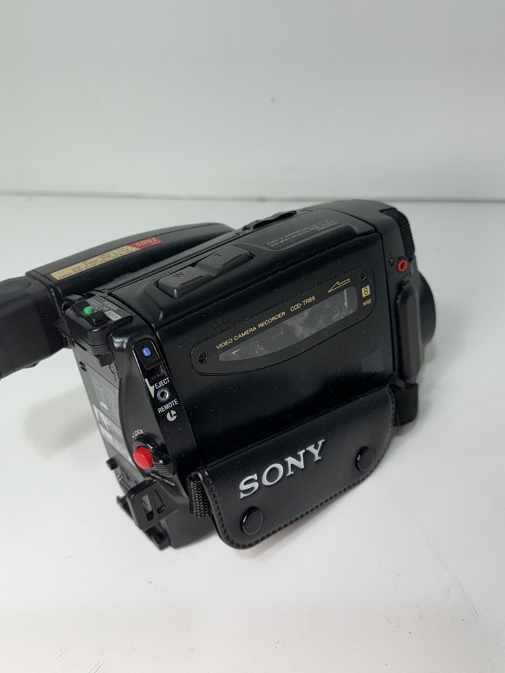 Sony HandyCam Video 8 CCD-TR65 Black 10x Hi-Fi Stereo Video Camera ...