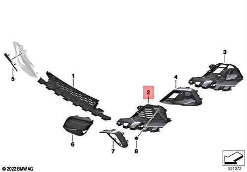Genuine BMW Z4 G29 Z4 20i 30i Roadster Grille Air Inlet Closed Left ...
