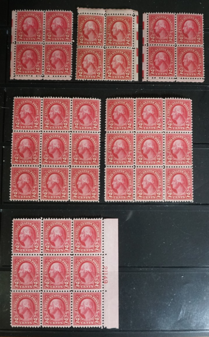 US #554 in blocks MNH | eBay