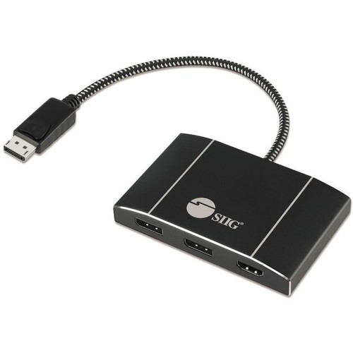 SIIG Triple 4K DisplayPort 1.4 to 2 DP & HDMI MST Hub Splitter ...