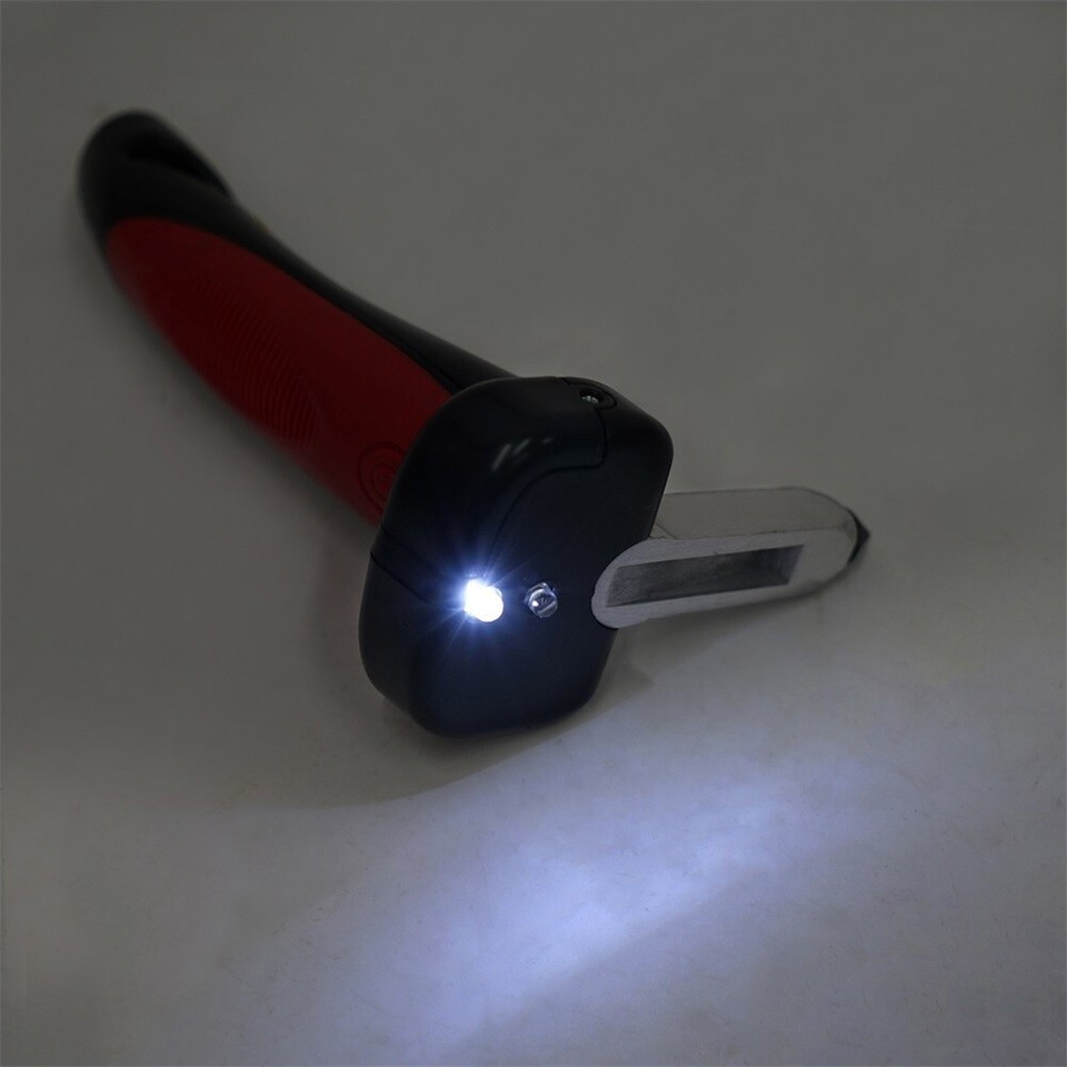 Car Cane Portable Handle Door Grab Assist Flashlight Glass Breaker Belt ...