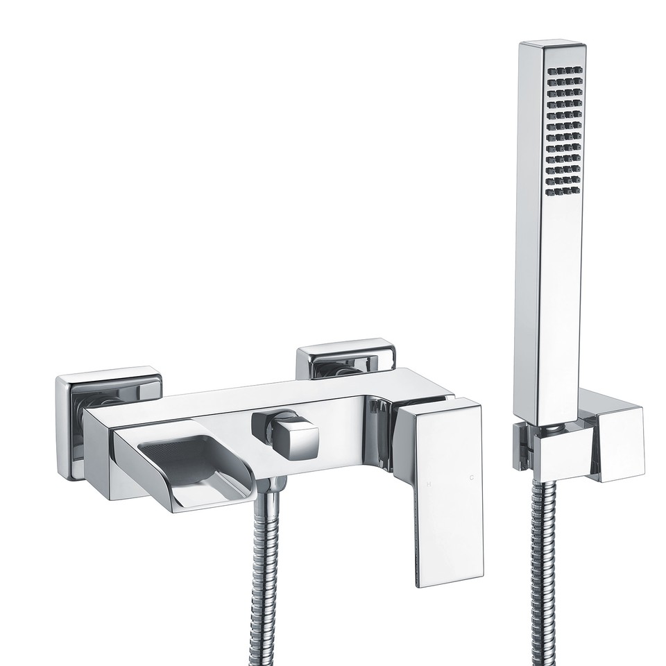 Waterfall Cascade Bathroom Taps, Basin Taps, Freestanding Bath Shower ...