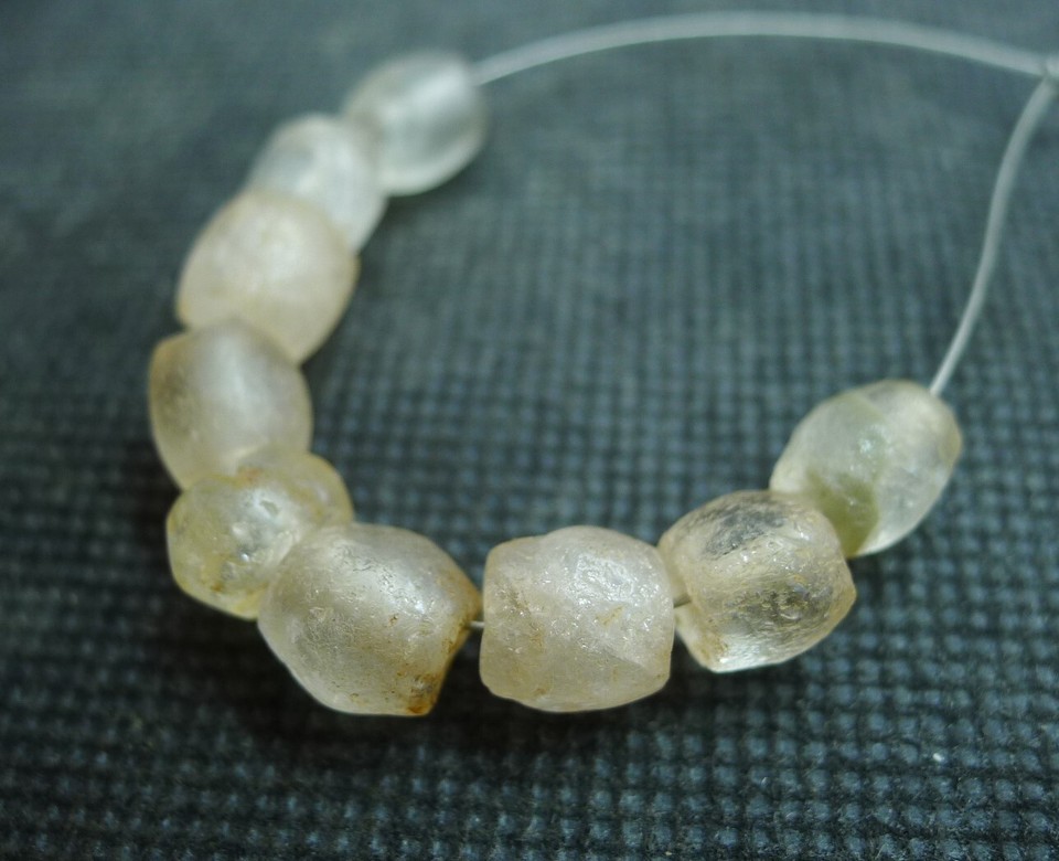 Perle Ancien Collier Afrique Cristal Roche Quartz Ancient African ...
