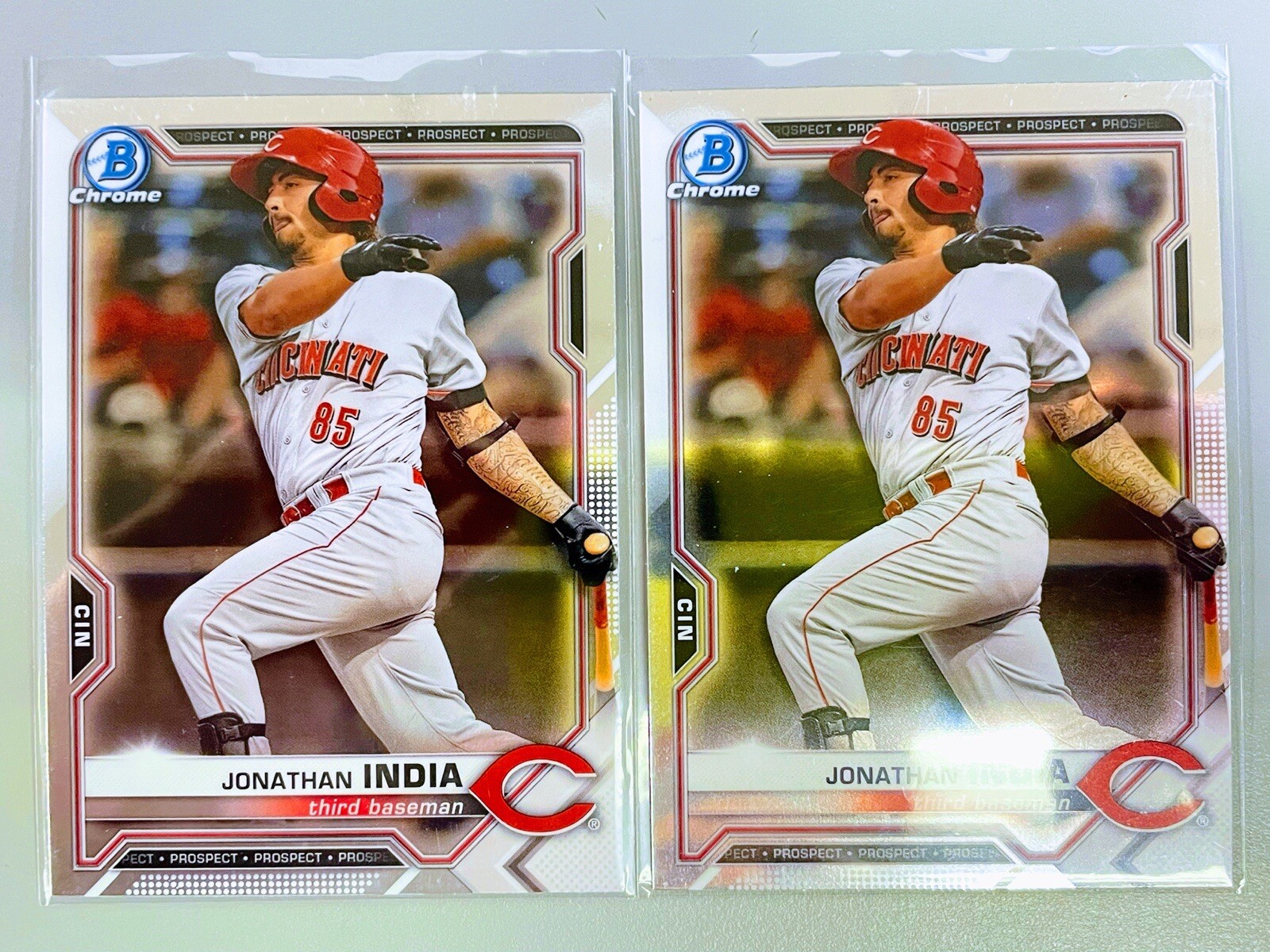 2021 Bowman Chrome Jonathan India Rookie Prospect #BCP-46 (2) CARDS | eBay