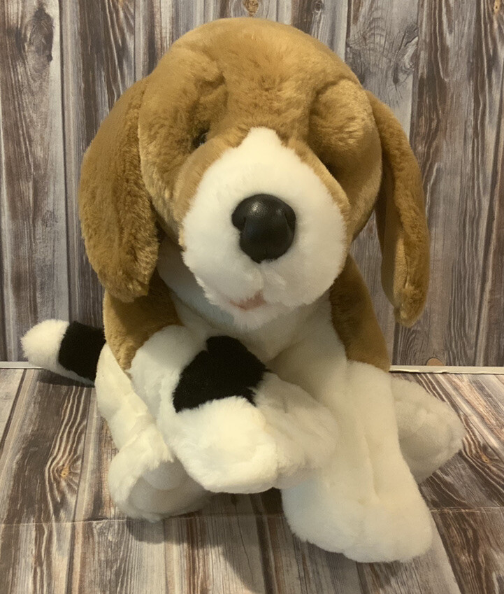 Build-A-Bear Plush Stuffed Animal Beagle Puppy Dog Brown White Spots 19 ...