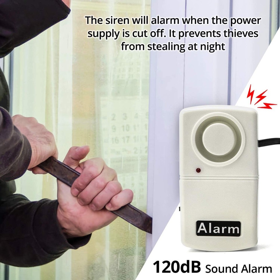 Power Failure Alarm, Automatic Power Cut Failure Outage Alarm 120db | eBay