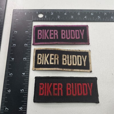 3 PATCHES ... ALL KINDA DIRTY... BIKER BUDDY Motorcycle Patch Lot of 3 ...