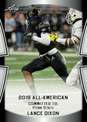 LANCE DIXON 2019 Leaf Army All-American Base #95 Penn State Nittany ...