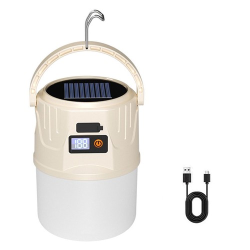 Portable Solar Charging LED Light for Camping with Multiple Brightness ...