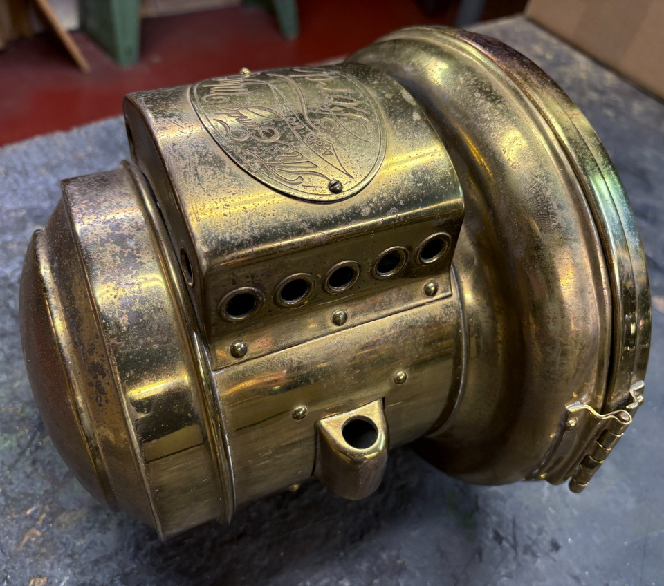 E&J 466 FORD SCRIPT BRASS CARBIDE HEADLAMP EARLY MODEL T FORD | eBay