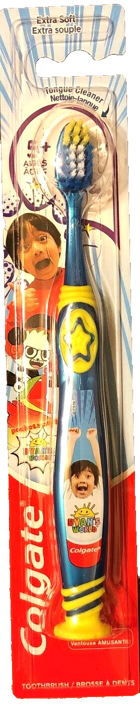 Colgate Kids Manual Toothbrush - Ryan's World - Extra Soft - 1 Count | eBay
