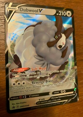 Dubwool V SWSH049 Champion's Path Promo Holo Foil I Pokemon Card PACK ...