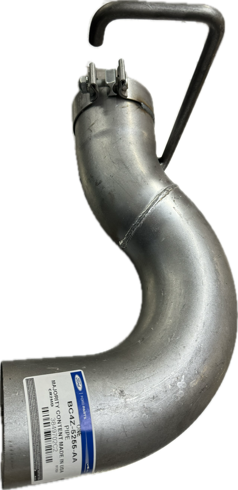 2010-2015 Ford F650 F750 Exhaust Tail Pipe w/ Clamp, Metal Hanger ...