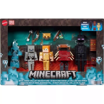 Minecraft Soul Sand Valley Adventure Action Figure Set | eBay
