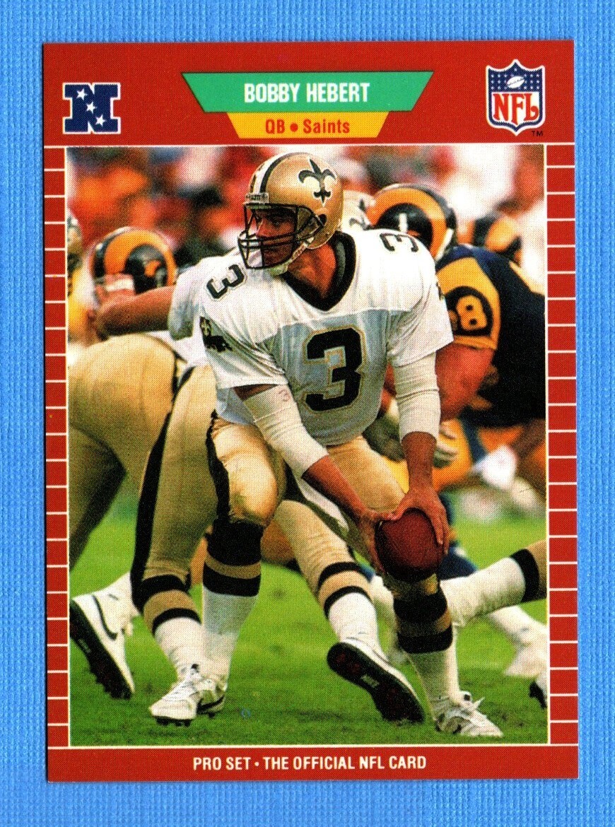 1989 Pro Set #266B Bobby Hebert Saints | eBay