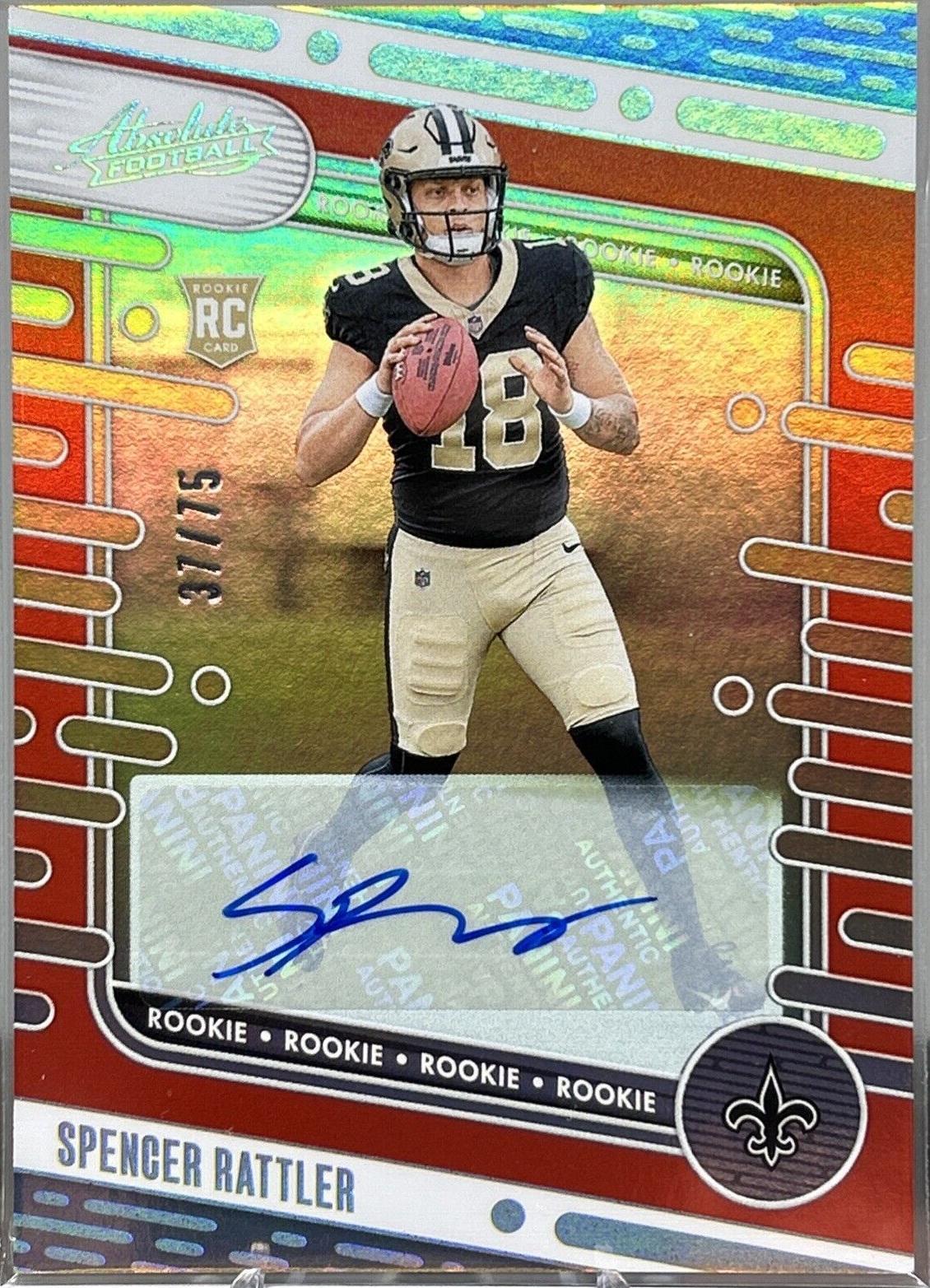2024 Panini Absolute - Rookies Spencer Rattler #194 Orange Spectrum Signatures /75 (AU, RC) for ...
