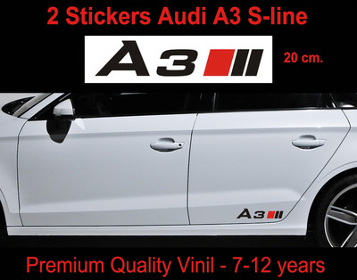 ADESIVI AUDI A3 S LINE STICKERS A3 A4 A5 A6 Q3 Q5 Q7 TT S-line S3 S4 | eBay