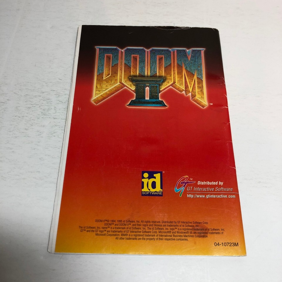 Doom II Instruction Booklet ONLY ( Windows 95 PC ) Manual | eBay