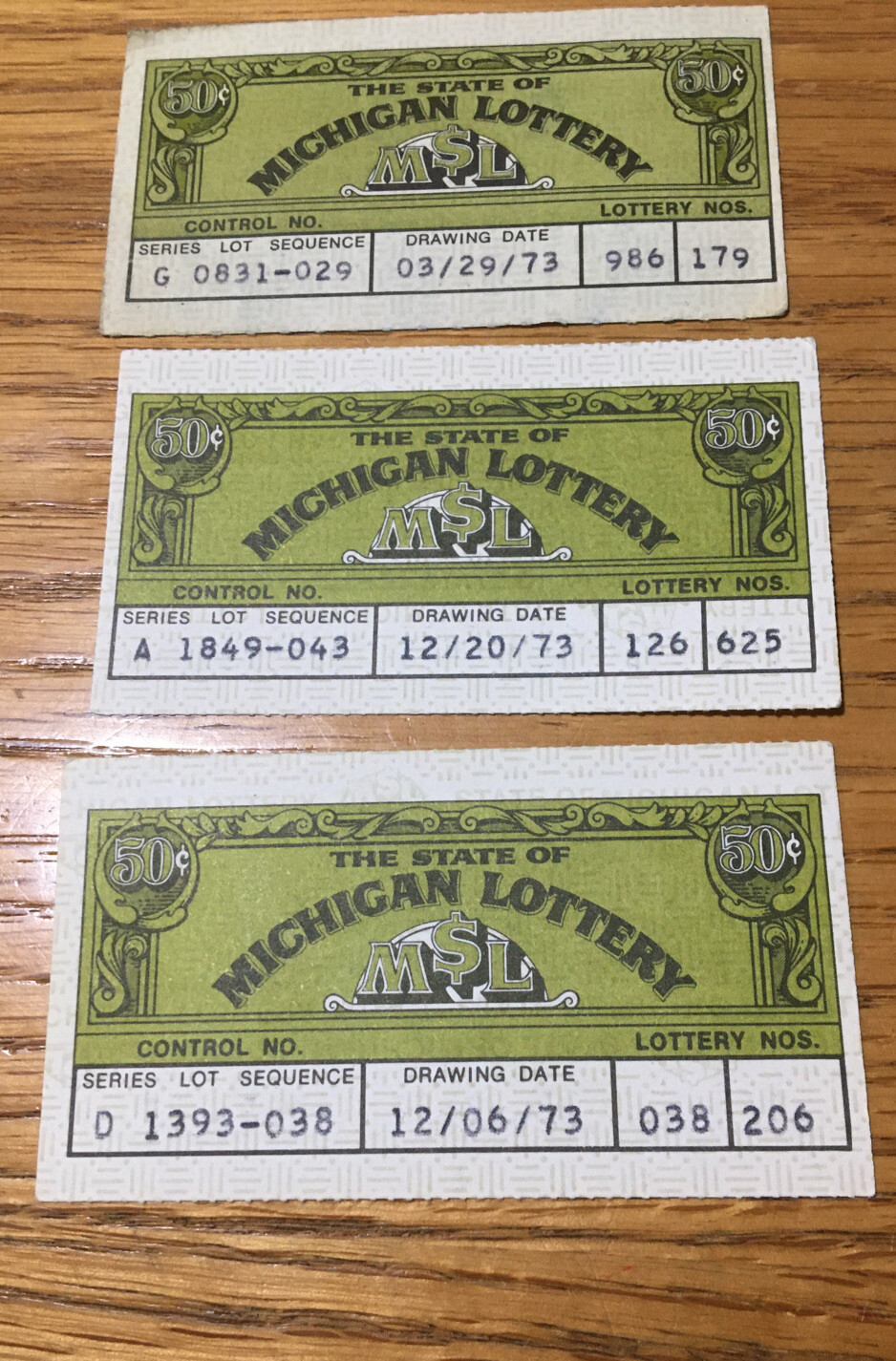 State Of Michigan Lottery Ticket you get three | eBay