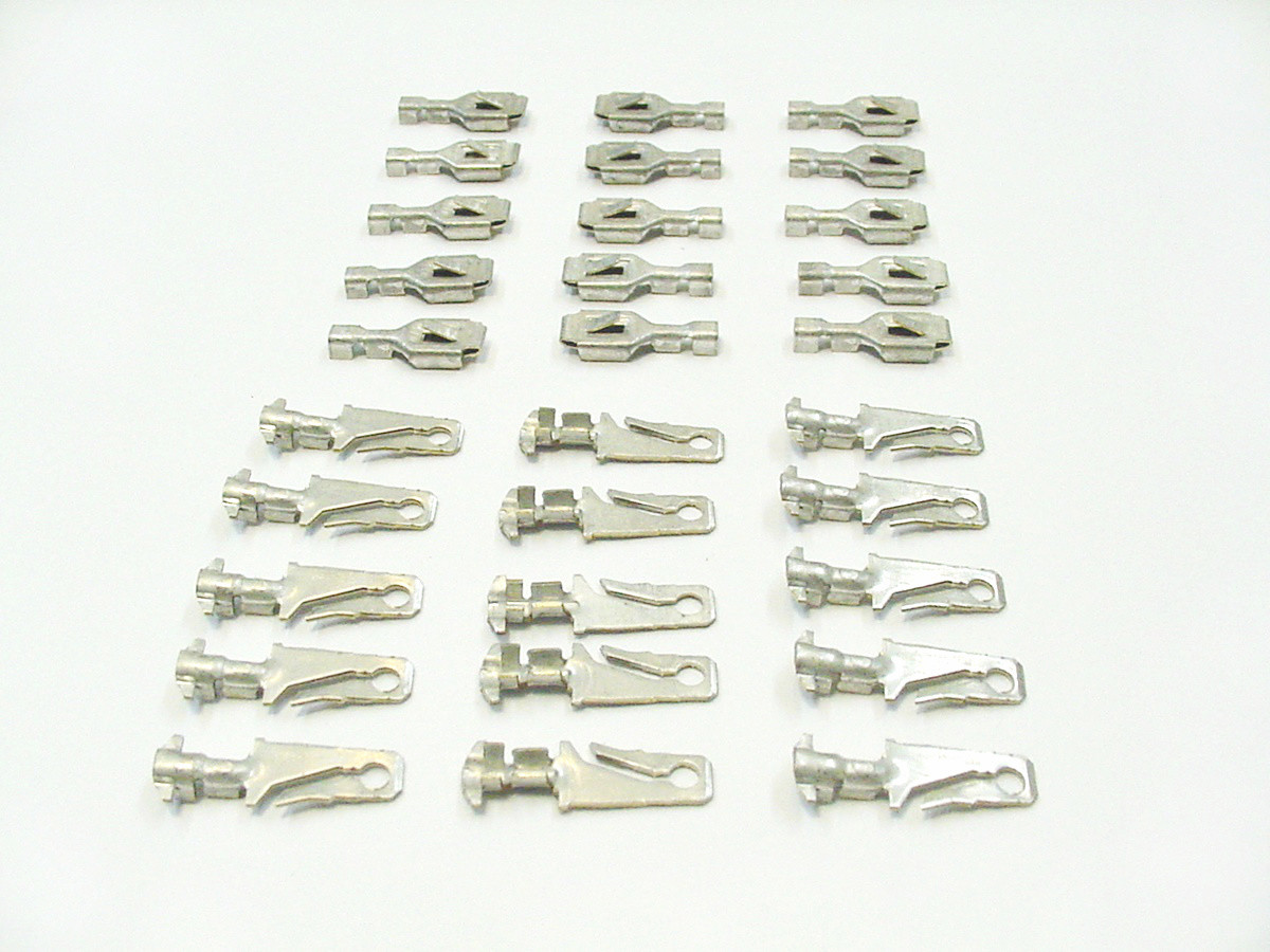 Mopar Male Female 12 AWG Gauge Wiring Harness Terminal Crimp Connectors NOS